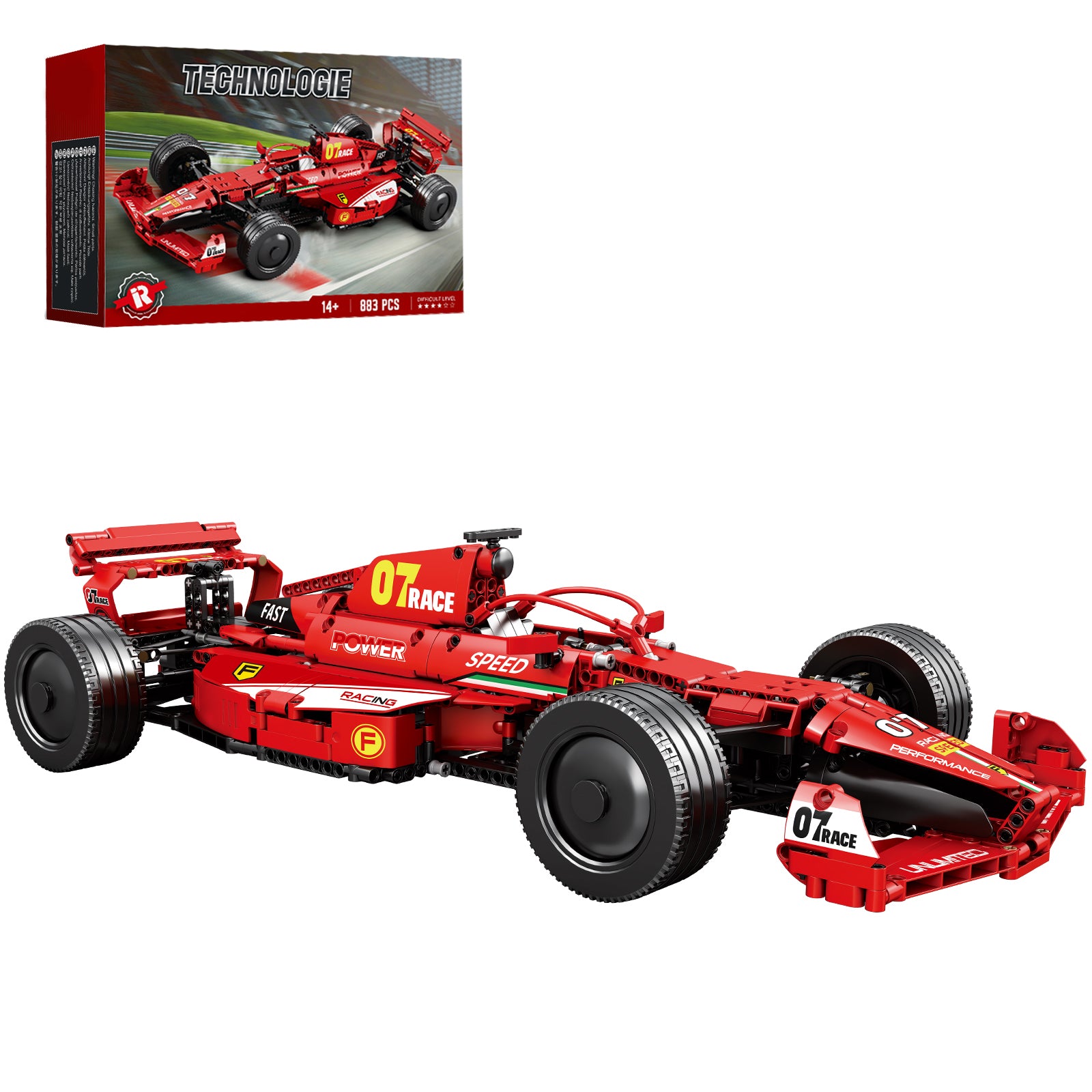 1:8 Scale F1 Race Car Building Blocks 11007 | 928+ PCS – jmbricklayer
