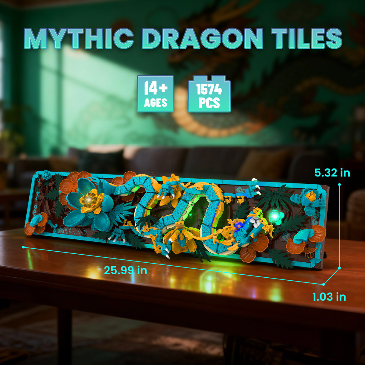 JMBricklayer Mythic Dragon Tiles 70019 | 1574+PCS – jmbricklayer