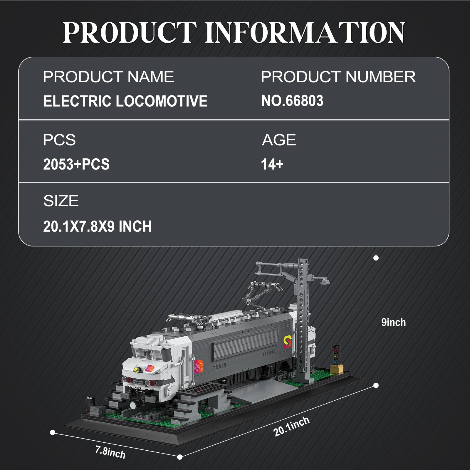 BR15000 Train Building Blocks 66803 | 2053+ PCS – jmbricklayer